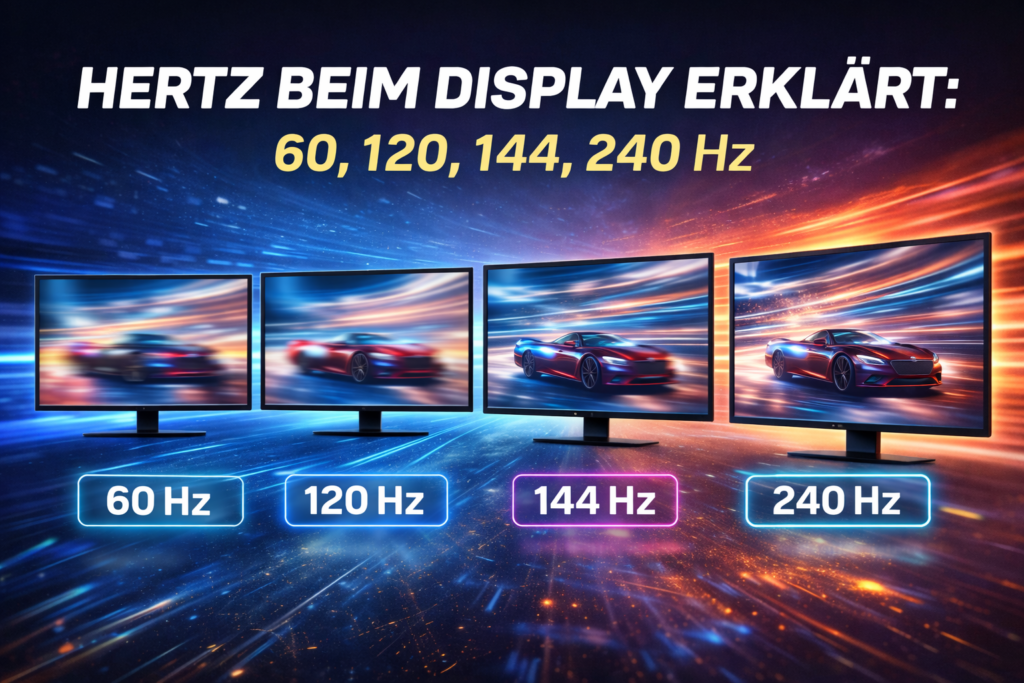 Hertz beim Display erklärt: 60, 120, 144, 240 Hz